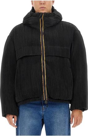 K-Way Homme, Vestes, Noir, Taille: L Clauden Plisse Thermo Heavy