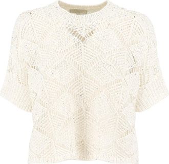 Antonelli Femme, Tops, Blanc, Taille: 36 FR Oleandro Sweater