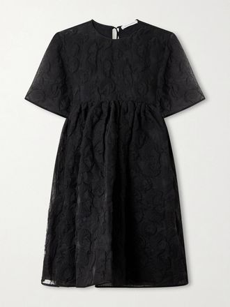 Cecilie Bahnsen Britney Minikleid Aus Matelass&eacute; Zum Binden - Schwarz