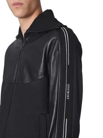 Givenchy Logo Front Zip Jacket - Black