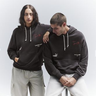 Puma McLAREN RACING James Hunt Graphic Hoodie Unisex, Kleidung, Grau, XXL