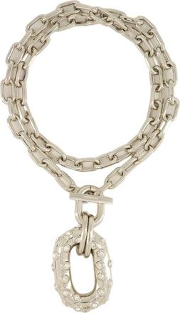 Paco Rabanne Femme, Accessoires, Gris, Taille: ONE Size XL Link Necklace