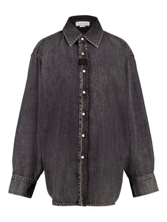 Stella McCartney chemise en jean - Gris