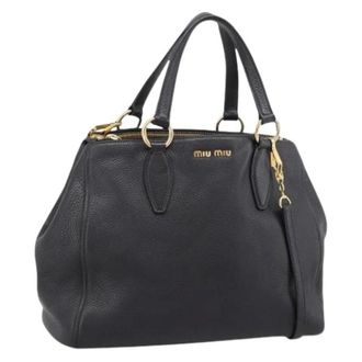 Miu Miu Sac &agrave; main Pre-owned - Femme - Pre-owned - Noir - Taille: ONE Size