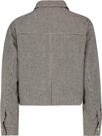 Sublevel Kurzjacke Damen Jacke mit Muster Karomuster oder Hahnentritt, Kentkragen