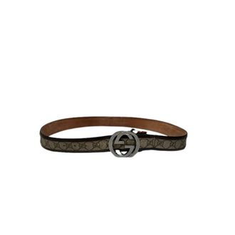 Gucci Ceinture GG Supreme en toile Pre-owned - Femme - Pre-owned - Beige - Taille: ONE Size