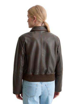 Marc O'Polo Lederjacke regular fit aus softem Lammleder in Vintage-Optik im Blousonstil