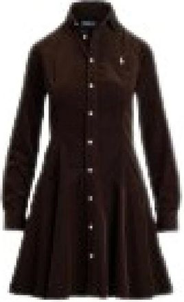 Polo Ralph Lauren Femme, Robes, Brun, Taille: 38 FR Woven Shirt Dress