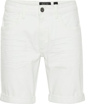 Indicode IDQuentin Herren Jeans Shorts Kurze Denim Hose im Stretch Eingriffstaschen Destroyed-Optik Baumwollmischung Regular fit, Größe:XXL, Farbe:Off-White (0
