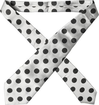 Dolce & Gabbana Femme, Accessoires, Multicolore, Taille: ONE Size Polka Dot Silk Adjustable Necktie