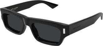 Saint Laurent Rechteckige Sonnenbrille - - Accessories - Herren - Schwarzk - 54 MM