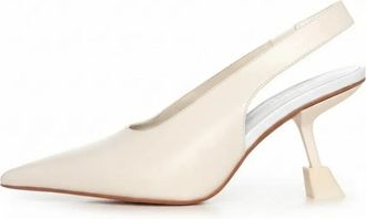 Cesare Gaspari Femme, Chaussures, Blanc, Taille: 38 EU Escarpins Slingback Scarlet Edge