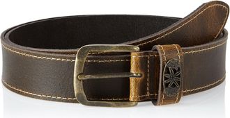 Werner Trachten Unisex Gürtel Trachtengürtel, Gr. 85 cm, Braun (antik braun 510)