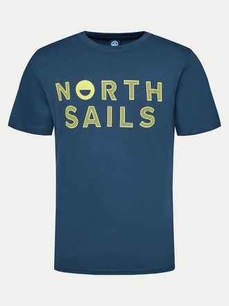 North Sails T-Shirt 692973 Blau Regular Fit
