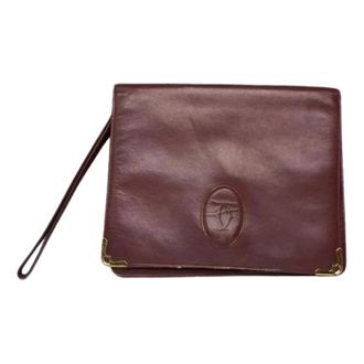 Cartier Pochette Vintage en Cuir Pre-owned - Femme - Pre-owned - Rouge - Taille: ONE Size