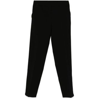 D.exterior Schwarze Plissierte Hose mit Crepe-Textur - - Trousers - Damen - Schwarzk - XS