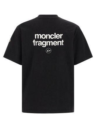 Moncler Logo-Patch Cotton Jersey T-Shirt - Black