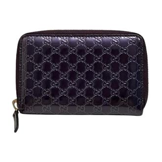 Gucci Pre-owned Microguccissima Patent Leather Coin Case - Femme - Pre-owned - Violet - Taille: ONE Size