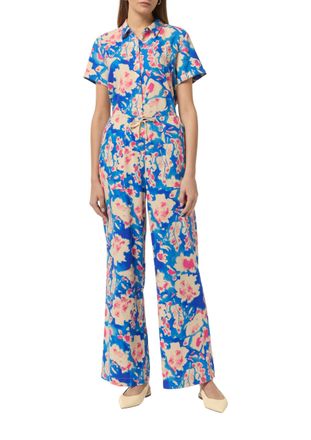 Comma Hose aus Leinenmix