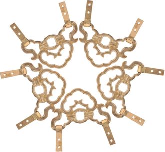 Cabilock 5stücke Kupfer Rahmenhaken Antik Chinesisch Für Bilder Uhren Spiegel Robust Und Langlebig Einfache Montage Schutz Für Wände Und Kunstwerke