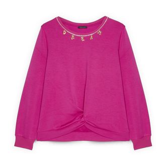 Fiorella Rubino Damen, Sweatshirts & Hoodies, Rosa, SGr&ouml;&szlig;e