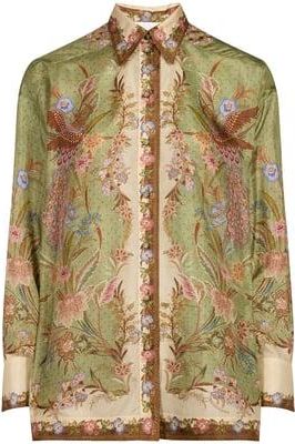 Zimmermann Chemise ample Indra en soie