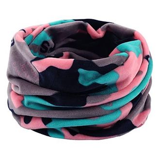 Generic Foulard Hommes Tunnel Chaud Court Cou Couverture Hommes et Femmes Simple Cercle Double Tricot Bavoir Cache-cou Bavoir Foulard Double Couche, Demi-sang