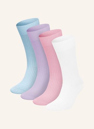 DillySocks Dillysocks 4er-Pack Socken Premium Ribbed Collection rosa