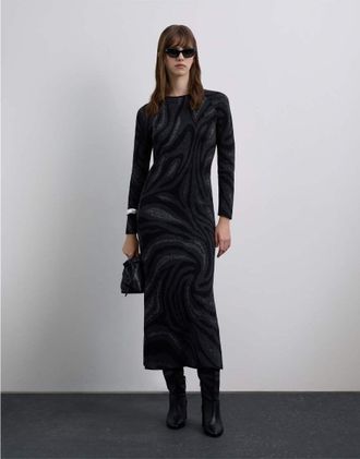 Scalpers Jack - Robe en maille - Noir/gris-Multicolore