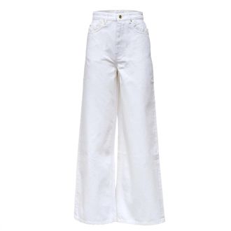 Ganni Wide Jeans - - Jeans - Damen - Wei&szlig; - W28 L33