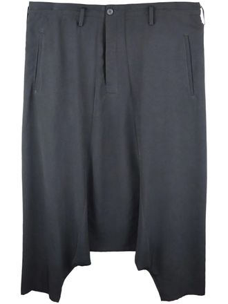 Yohji Yamamoto pantalon Sarouel à coupe sarouel - Noir