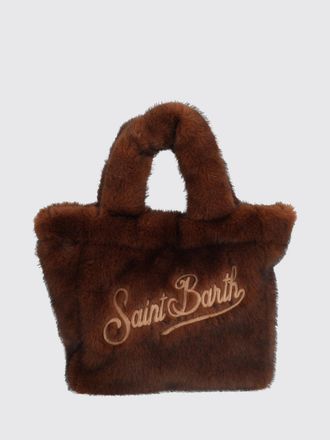 MC2 Saint Barth Vanity Mini-Handtasche aus Kunstpelz mit gesticktem Logo