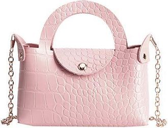 Generic Sac &agrave; main tendance pour femme avec embl&egrave;me pour sac &agrave; main, rose, Taille unique