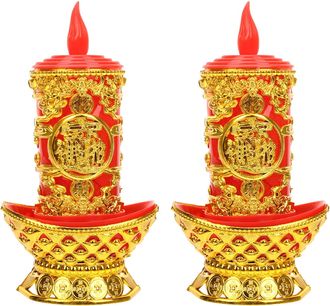 OSALADI Traditionelle Chinesische Kerzenlampen -flammenlose Kerzen Elektrische Kerzen Für Jungen Und Mädchen Und Haustiere Buddhistisches