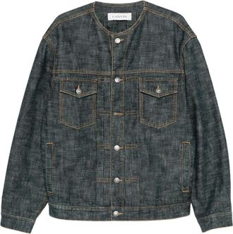 Lanvin veste en jean à boutonnière - Bleu
