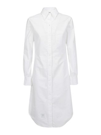 Thom Browne Robe Au Genou - Blanc
