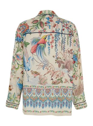 Etro Womens Printed Blouse Multicolour Polyester Blouses Shirt