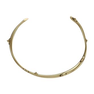 John Richmond Steifer Kragen mit goldenen Stacheln - - Accessories - Damen - Gelb - ONE SIZE