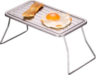 Generico Klappbarer Grilltisch, Tischplatte zum Kochen, Grillen, zum Backen im Freien, Restaurant, Catering, Picknick, Camping, K&uuml;che, Fleisch, Meeresfr&uuml;chte, 