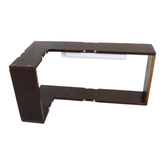 Generic Eckregal Mit Licht | Beleuchtetes Eckregal In Holzoptik F&uuml;r Deko - Eck Pr&auml;sentationsboard - F&uuml;r Homeoffice Studierzimmer Wohnzimmer Schlafzimmer F&uuml;r A