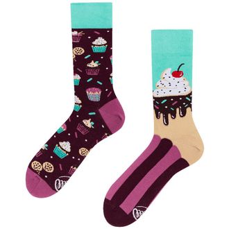 Many Mornings Chaussettes CUPCAKE Marron
