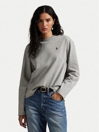 Polo Ralph Lauren Bluse 211967105003 Grau Straight Fit