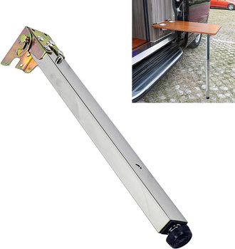 Generic Verstellbare Edelstahl-Klapptischbeine, Push-Pull-Lift, h&ouml;henverstellbare M&ouml;belbeine, zusammenklappbare St&uuml;tzf&uuml;&szlig;e f&uuml;r Esstische und Schr&auml;nke, 1 St&uuml;ck 
