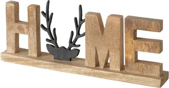 Boltze Deko-Schriftzug Home - Vilbert 2052282 aus Holz