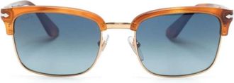 Persol unisex, Accessoires, Brun, Taille: 56 MM Rectangle Lunettes de soleil