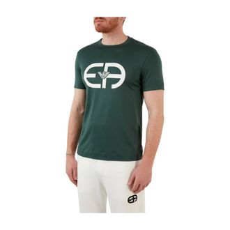 Emporio Armani Slim Fit Rundhals T-Shirt Gr&uuml;n - - Tops - Herren - Gr&uuml;n - S