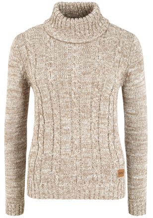 Oxmo OXPhilipa Damen Rollkragenpullover Pullover mit Rollkragen 100% Baumwolle Regular fit, Gr&ouml;&szlig;e:S, Farbe:Dune (795409)