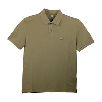 C.P. Company C.p. Company, Homme, Tops, Vert, Taille: 2XL Polo &agrave; Manches Courtes