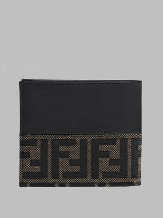 Fendi Bifold Jacquard FF Wallet - Brown