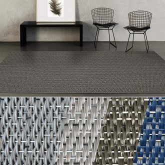 Casa Pura Indoor- & Outdoor-Teppich Mantua | Bodenbelag für Flur, Küche, Bad, Terrasse, Balkon, Garten | kunstvoll gewebt mit Schimmer Optik | Viele Größen (90x